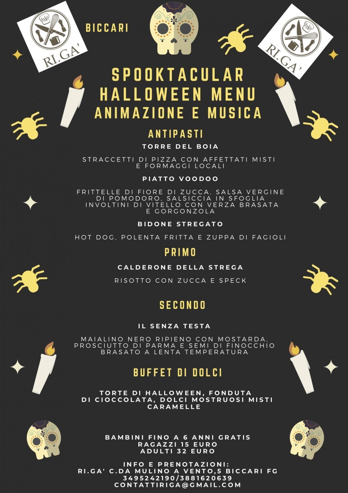 31 Ottobre - Happy Halloween da RI.GA' - Visit Biccari